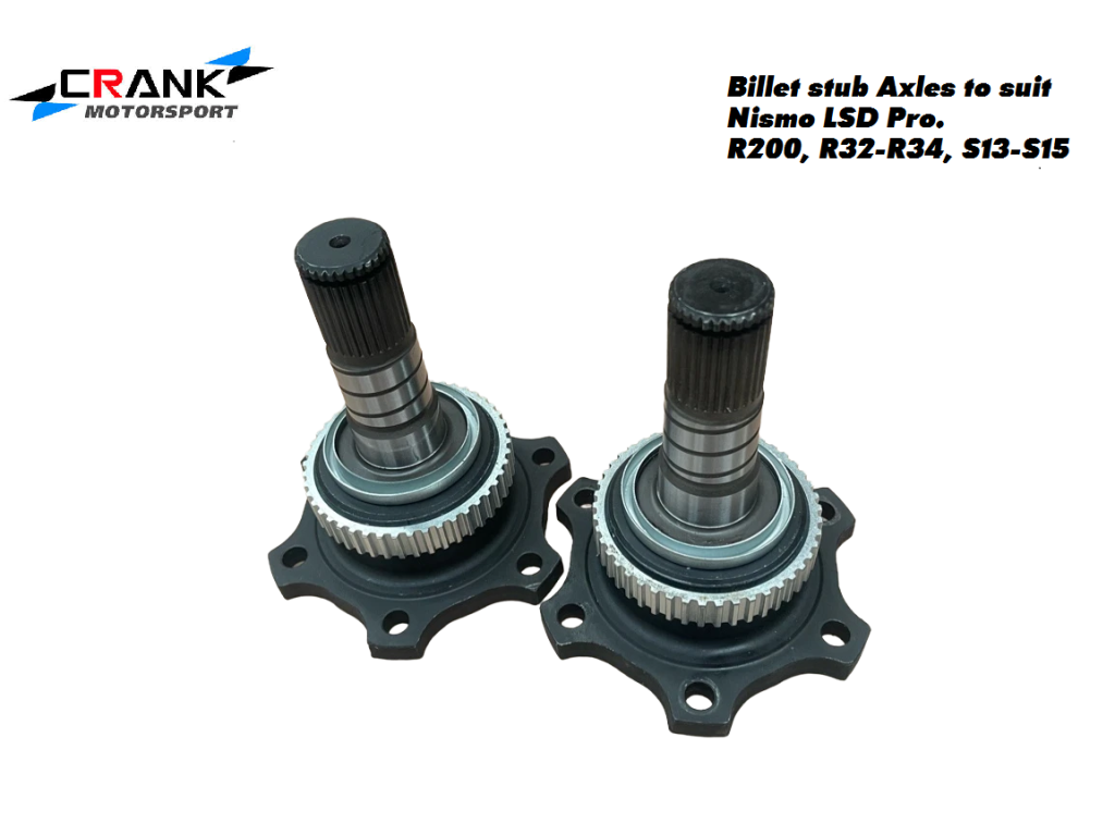 R200 Billet stub axles to suit Nismo Pro diff centre. Rated 2200 HP ...