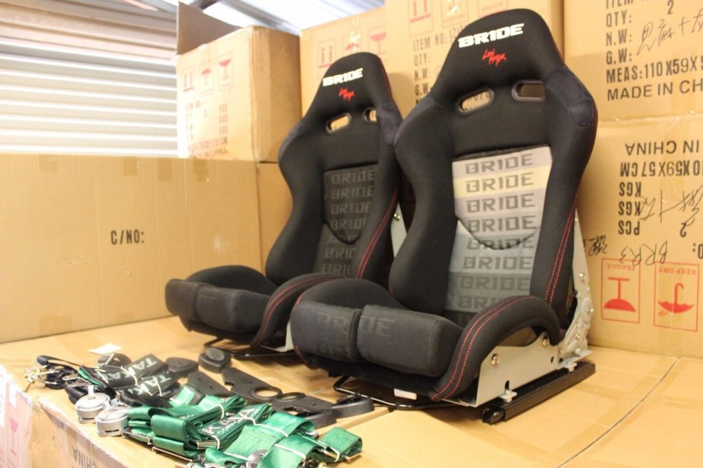 1x Bride Stradia Fiberglass Grey/Black Gradient, ADR apprv Car Racing ...