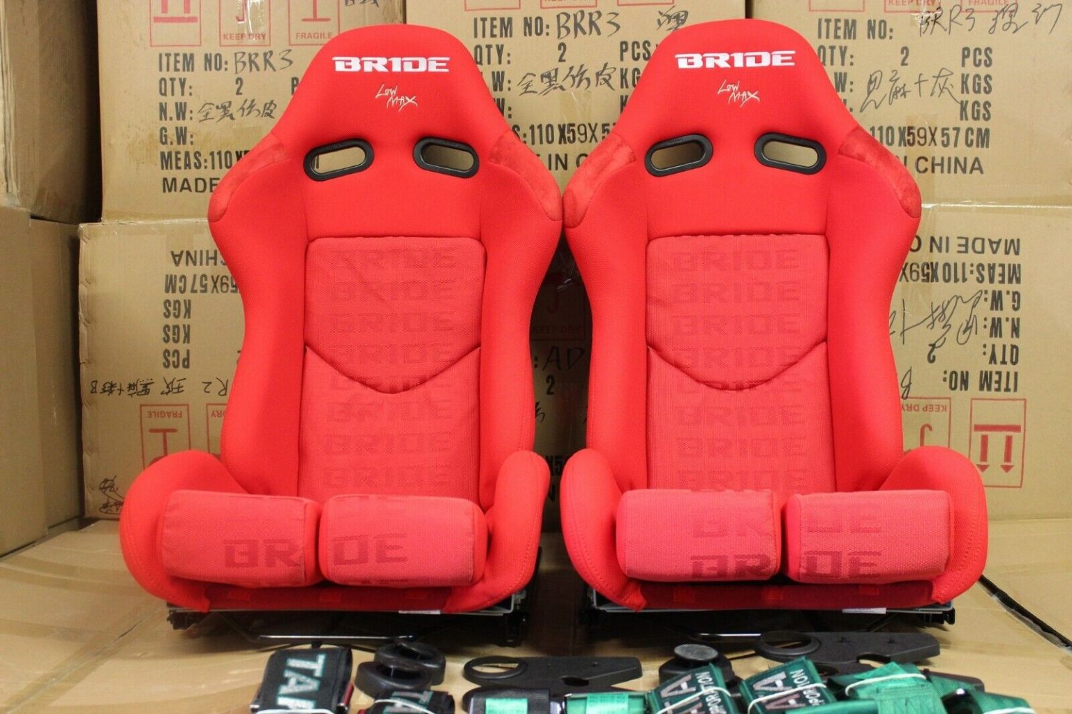 2x Bride Stradia Red Fiberglass Racing Seats – ADR Approved, AU Stock ...