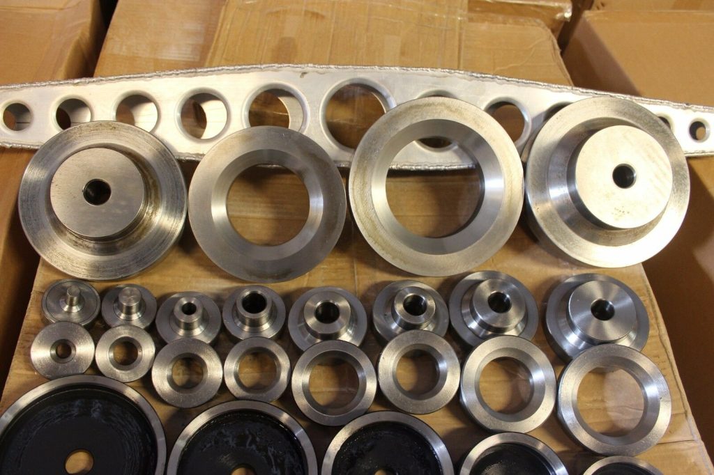 56 Pcs Dimple die + Hydraulic hole punch set. 16 - 114mm cut, 1/2-4 in ...