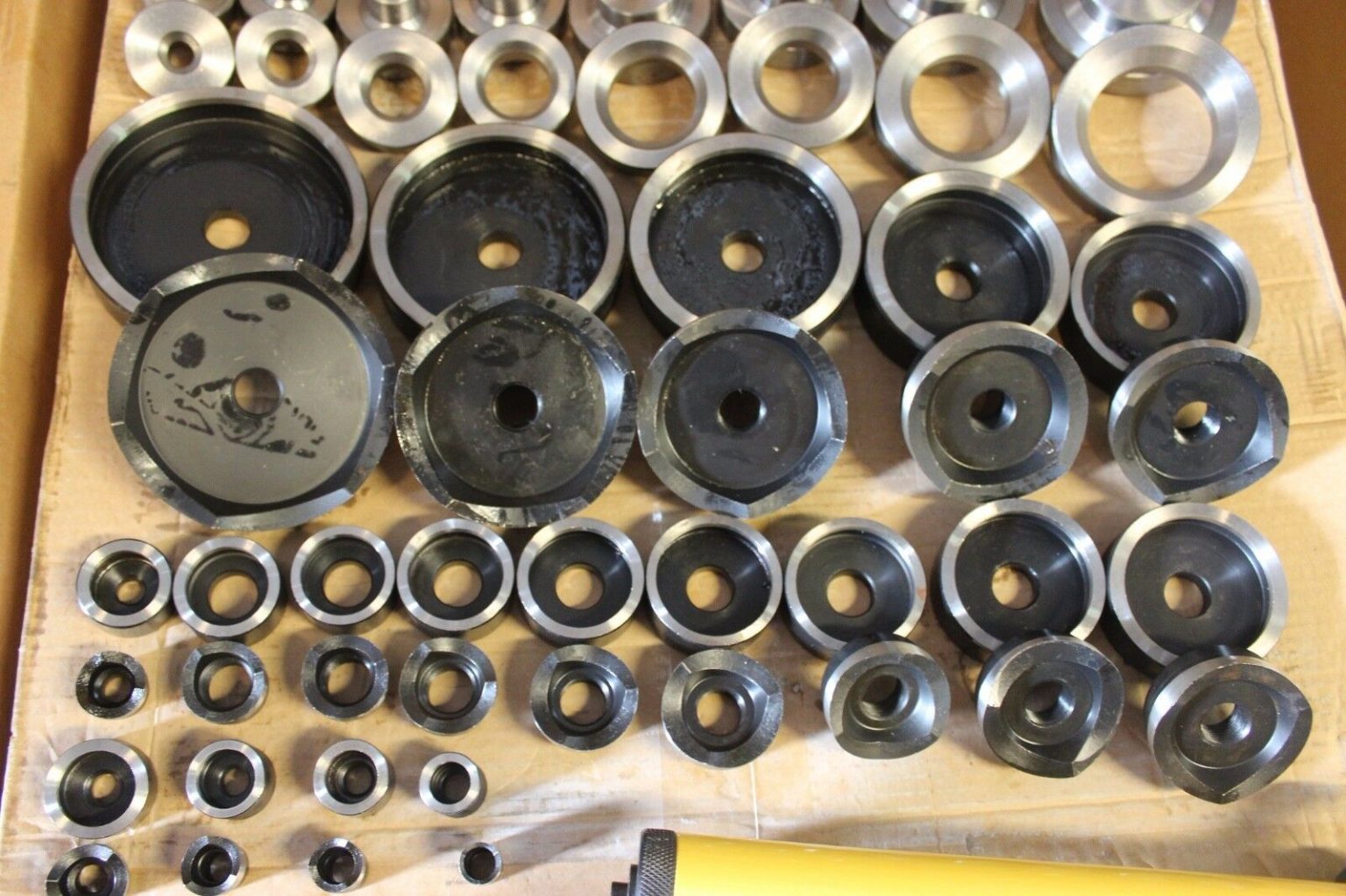 56 Pcs Dimple die + Hydraulic hole punch set. 16 - 114mm cut, 1/2-4 in ...